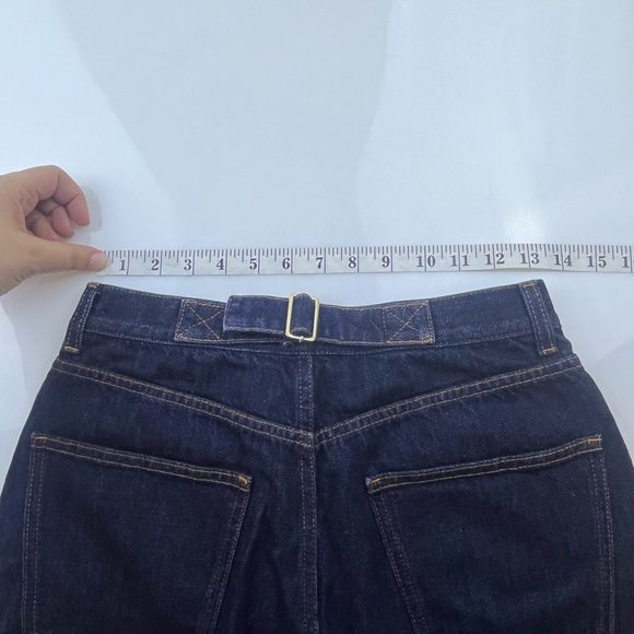 ME+EM | Jeans | Meem Adjustable High Waist Barrel Leg Jeans In Blue ...